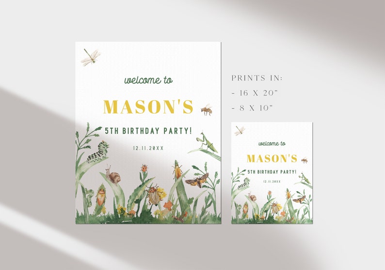 Bug Welcome Sign Bugs Birthday Sign Bugging Out Custom Sign - Etsy