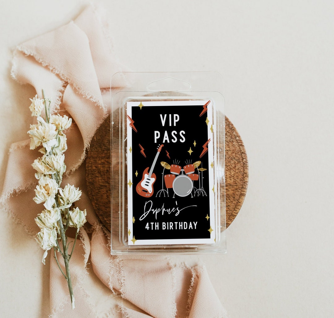 Let's Rock Star VIP Lanyard VIP Pass Back Stage Badge Drum Guitar ...