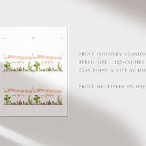 Boho Cactus Food Label Tent Card Succulent Thank You Label Food Label ...