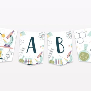 Editable Science Happy Birthday Banner High Chair Banner - Etsy