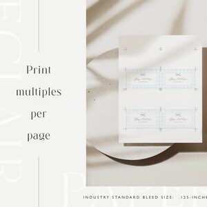 Editable Gingham Plaid Food Label Tent Card Food Tent Thank You Label ...