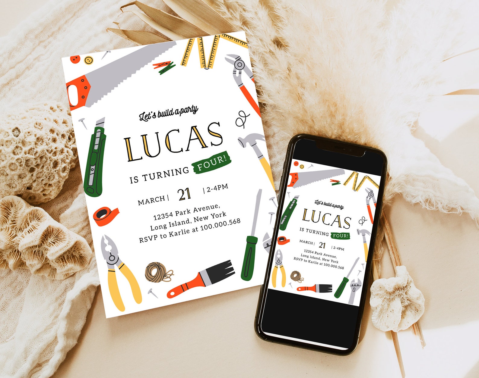 Let's Build A Party Invitation Template Builder Tools Birthday ...