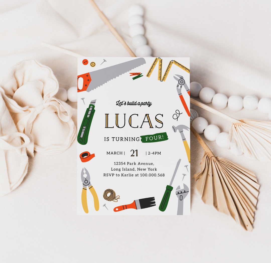 Let's Build A Party Invitation Template Builder Tools Birthday ...