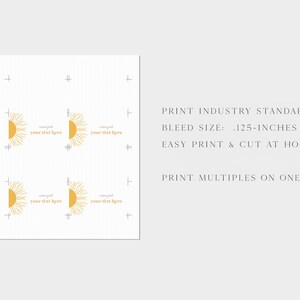 The Sun Food Label Tent Card Thank You Label Food Label Around the Sun ...