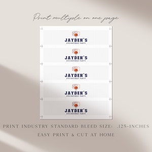 Editable Basketball Water Bottle Label Template Sport First Birthday Welcome Bag 705 - Etsy