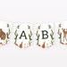 Woodland Animal Happy Birthday Banner Banner Woodland Animal Happy ...