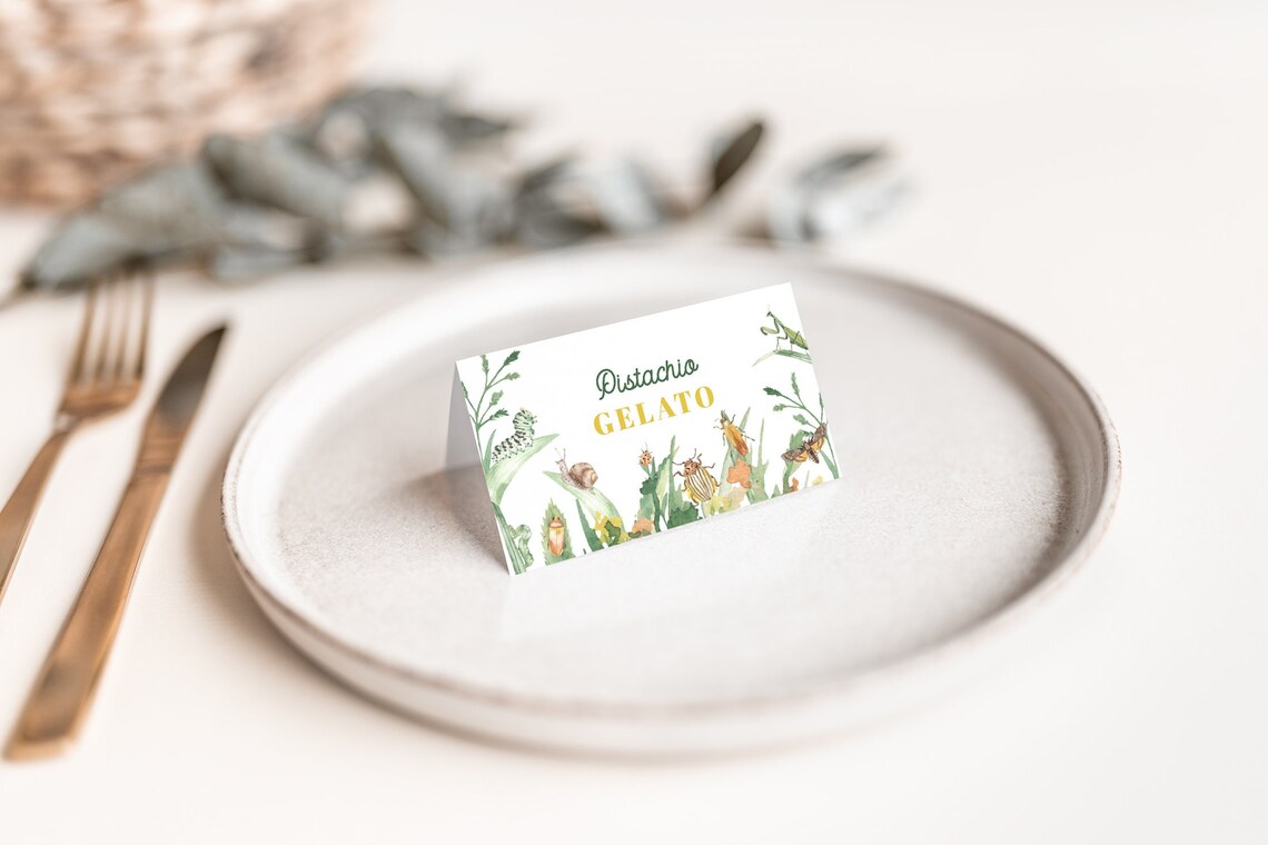 Bug Food Label Tent Card Thank You Label Food Label Bug - Etsy