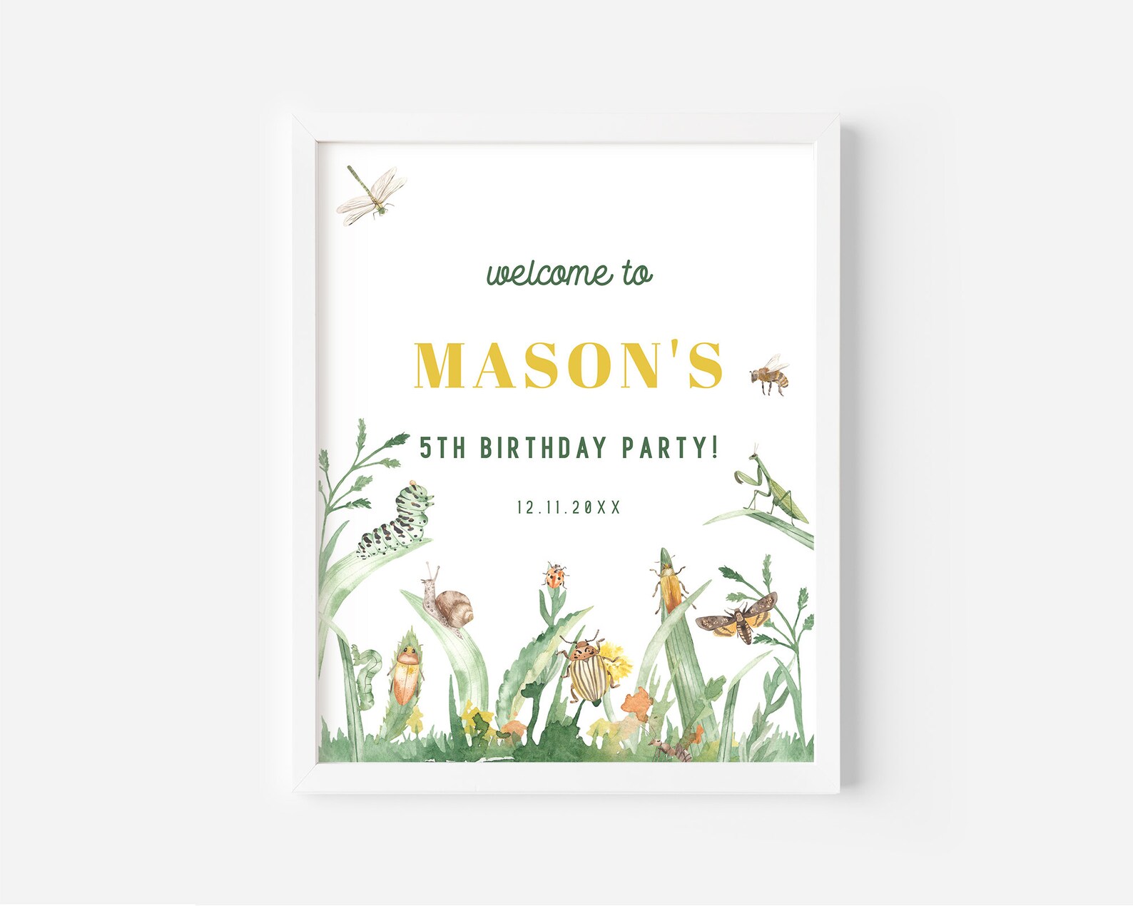 Bug Welcome Sign Bugs Birthday Sign Bugging Out Custom Sign - Etsy