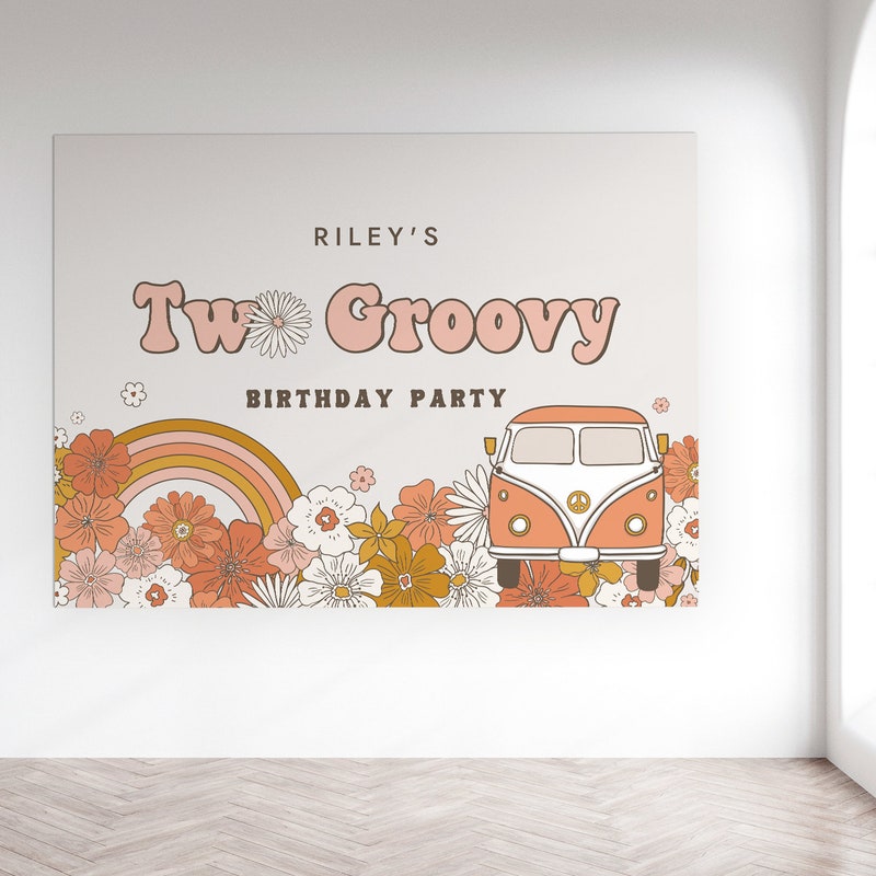 Two Groovy Birthday Party - Etsy