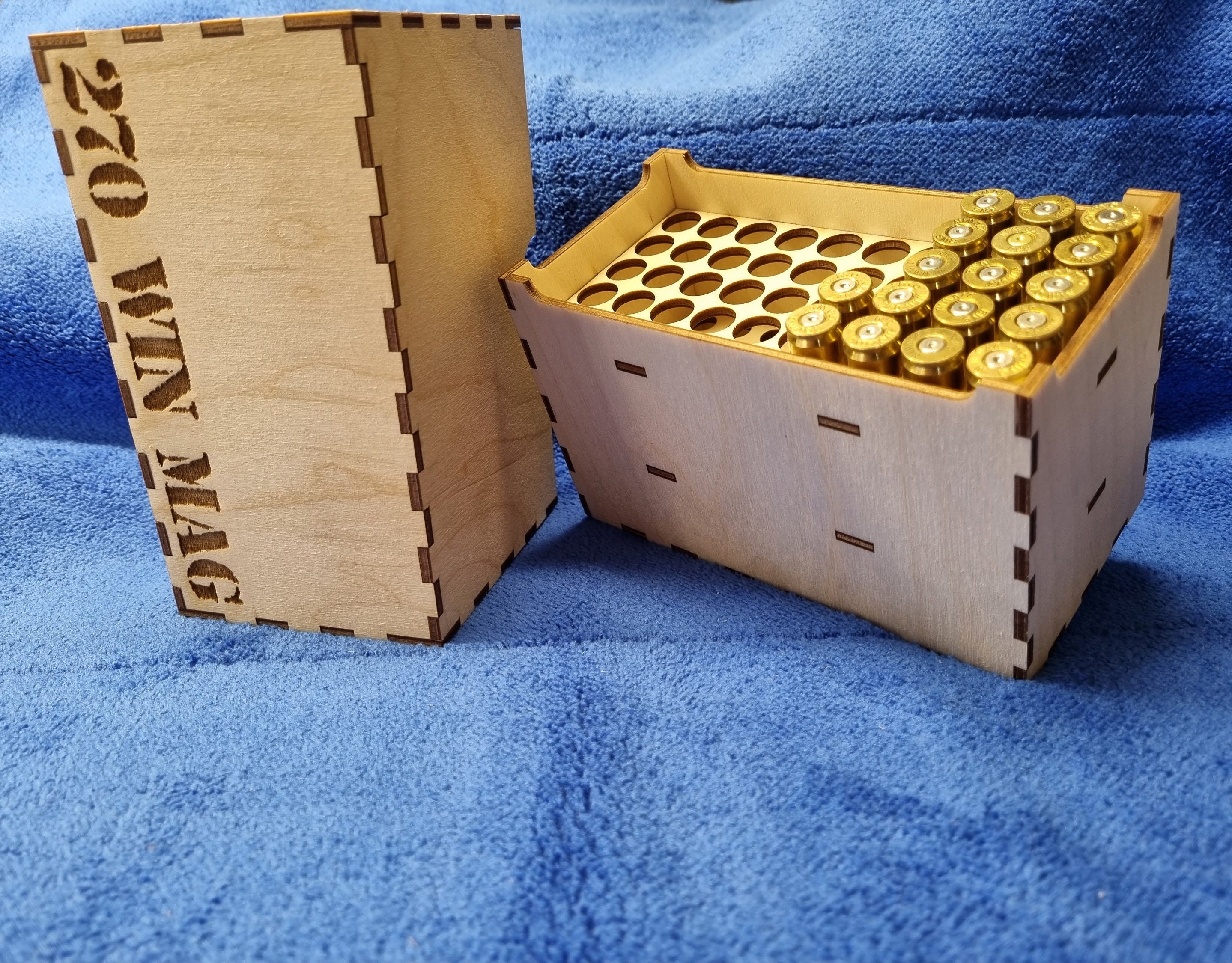 270 Winchester Magnum Ammo Ammunition Box Crate Laser Cut File for .270 ...