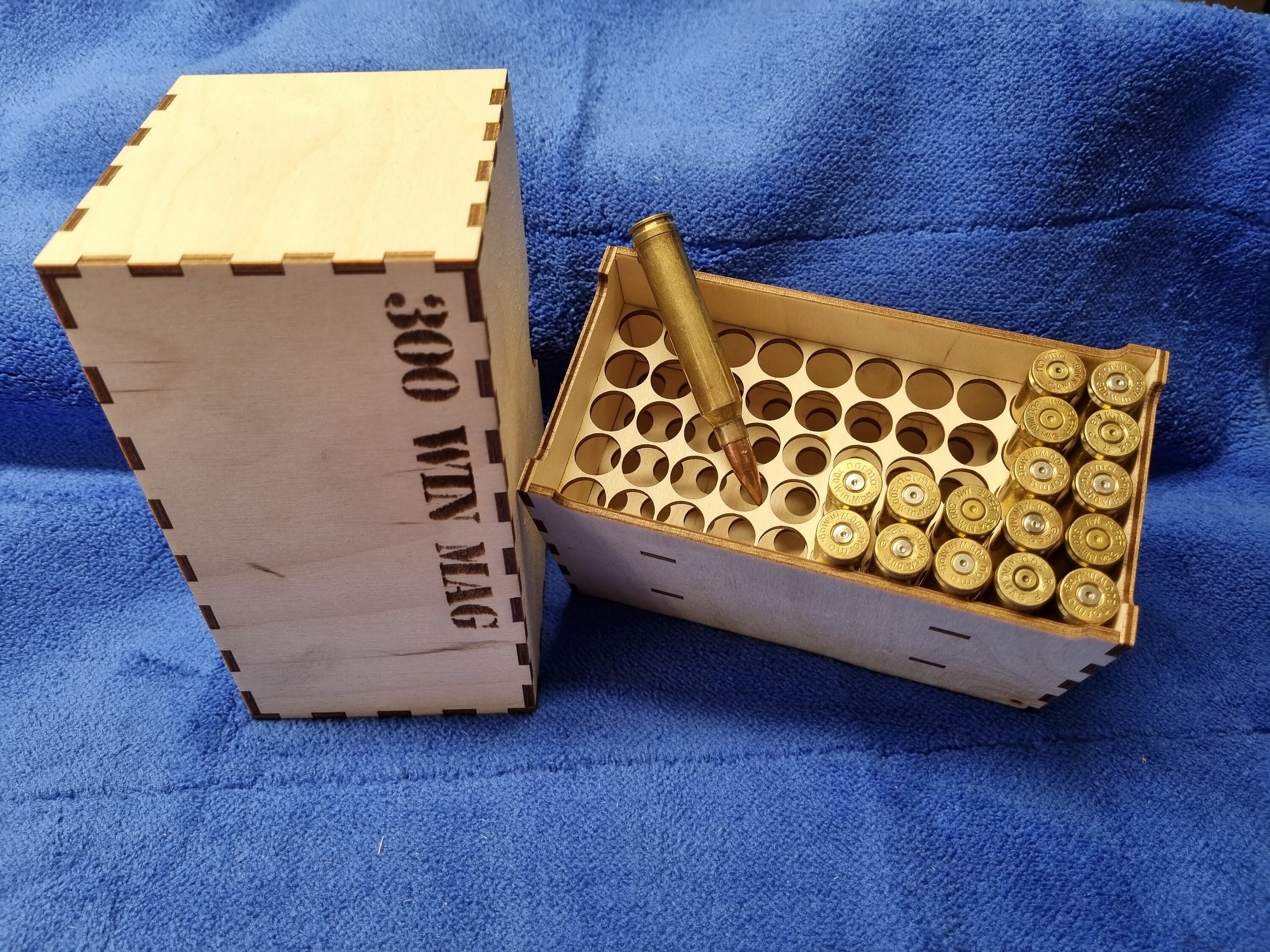 300 Win Magnum Ammo Box Crate - Laser Cut File (SVG, AI, DXF, LBRN2) - Etsy