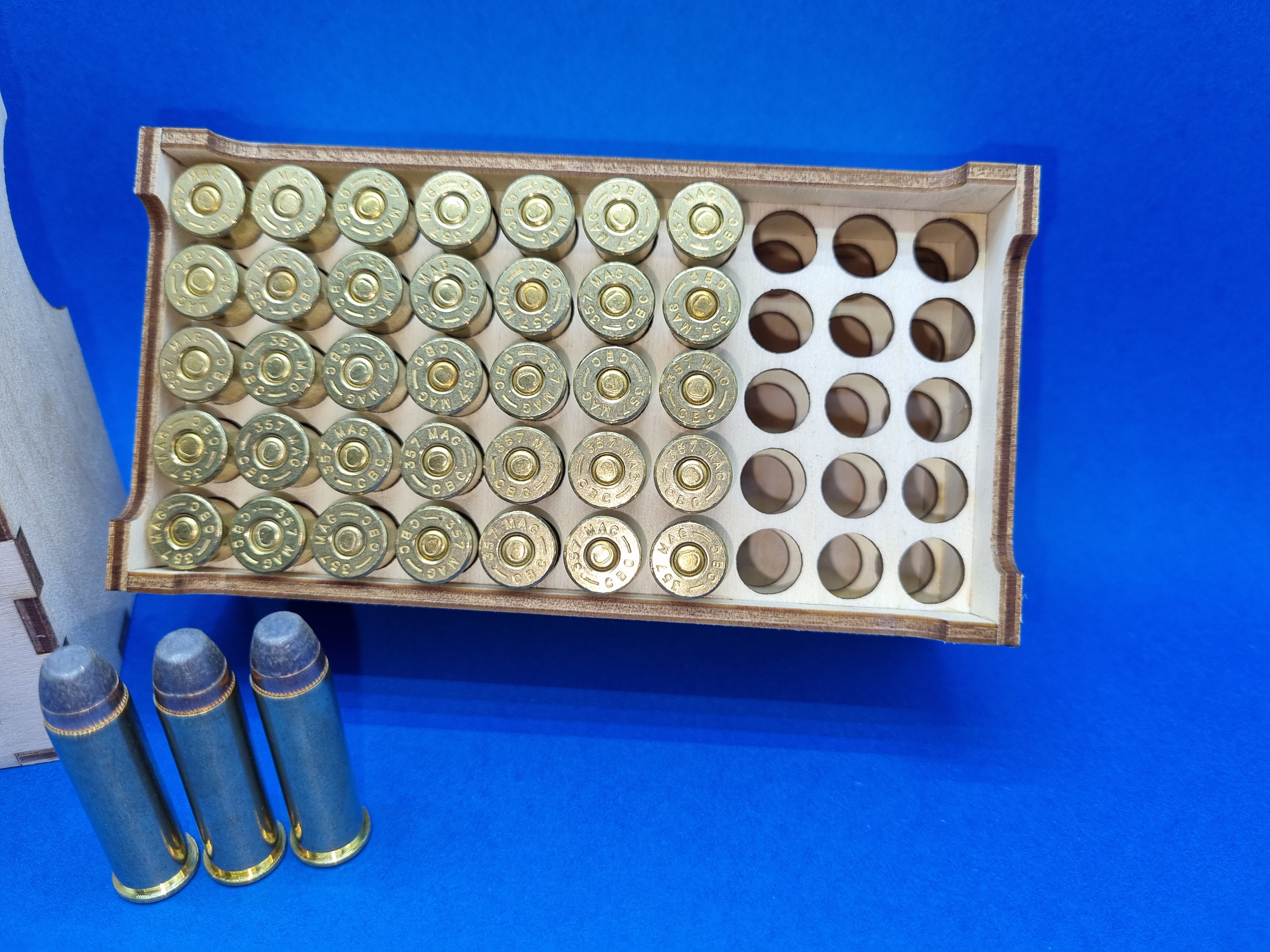 357 Magnum Ammo Ammunition Box Crate - Laser Cut File - for .357 Magnum ...