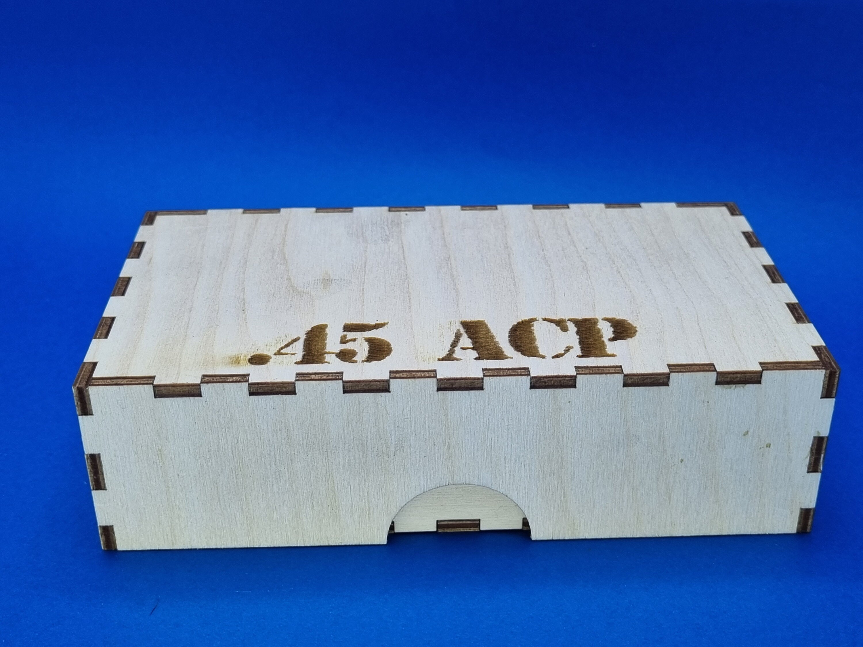 45 ACP Ammo Ammunition Box Crate - Laser Cut File - for 45 ACP Bullets ...