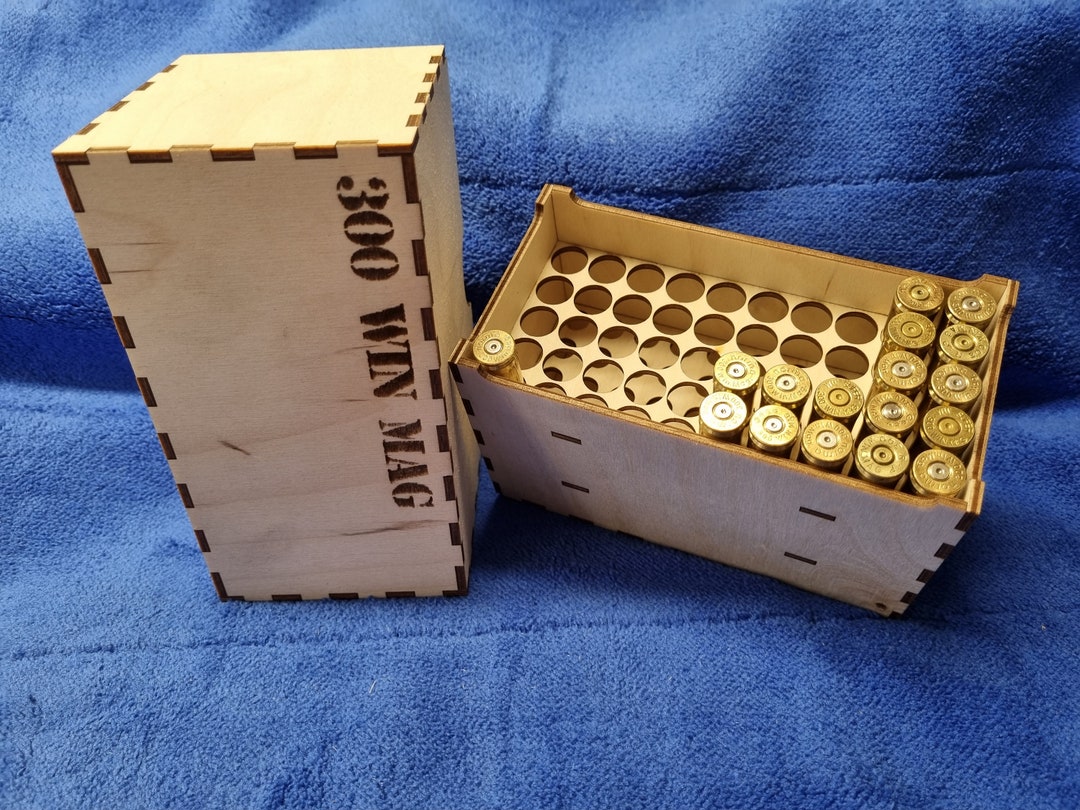 300 Win Magnum Ammo Box Crate - Laser Cut File (SVG, AI, DXF, LBRN2) - Etsy