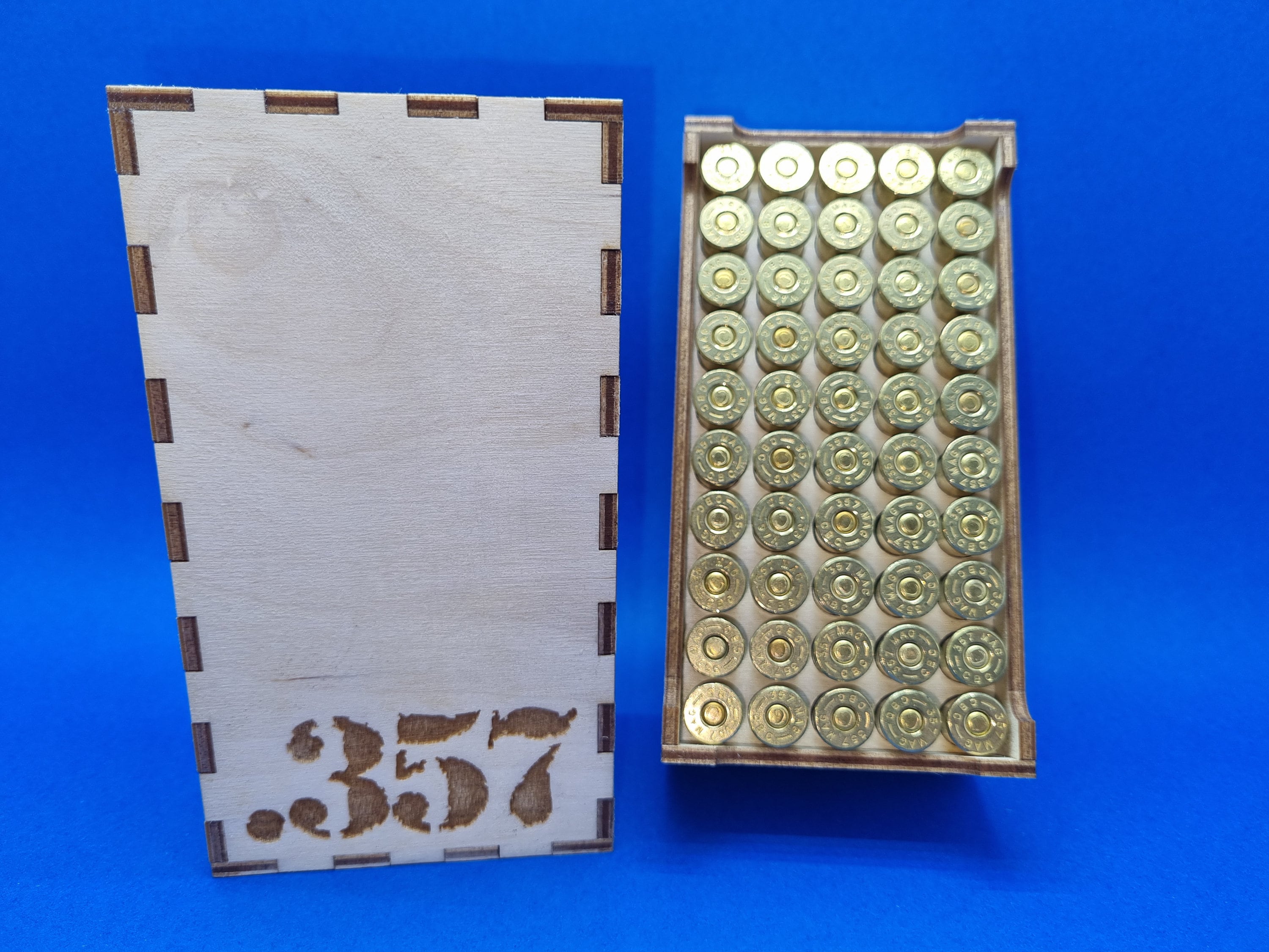 357 Magnum Ammo Ammunition Box Crate - Laser Cut File - for .357 Magnum ...