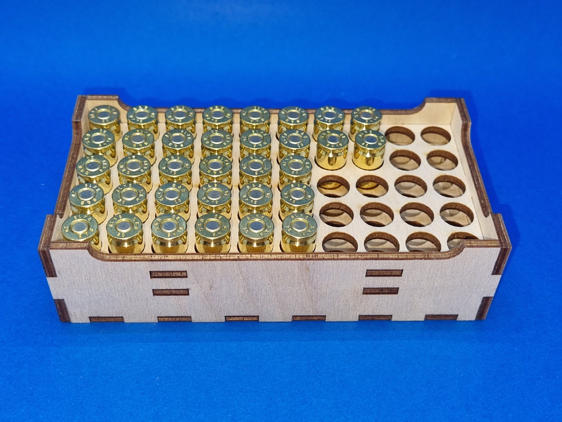 9mm Ammo Ammunition Box Crate - Laser Cut File - for 9mm Bullets - Etsy