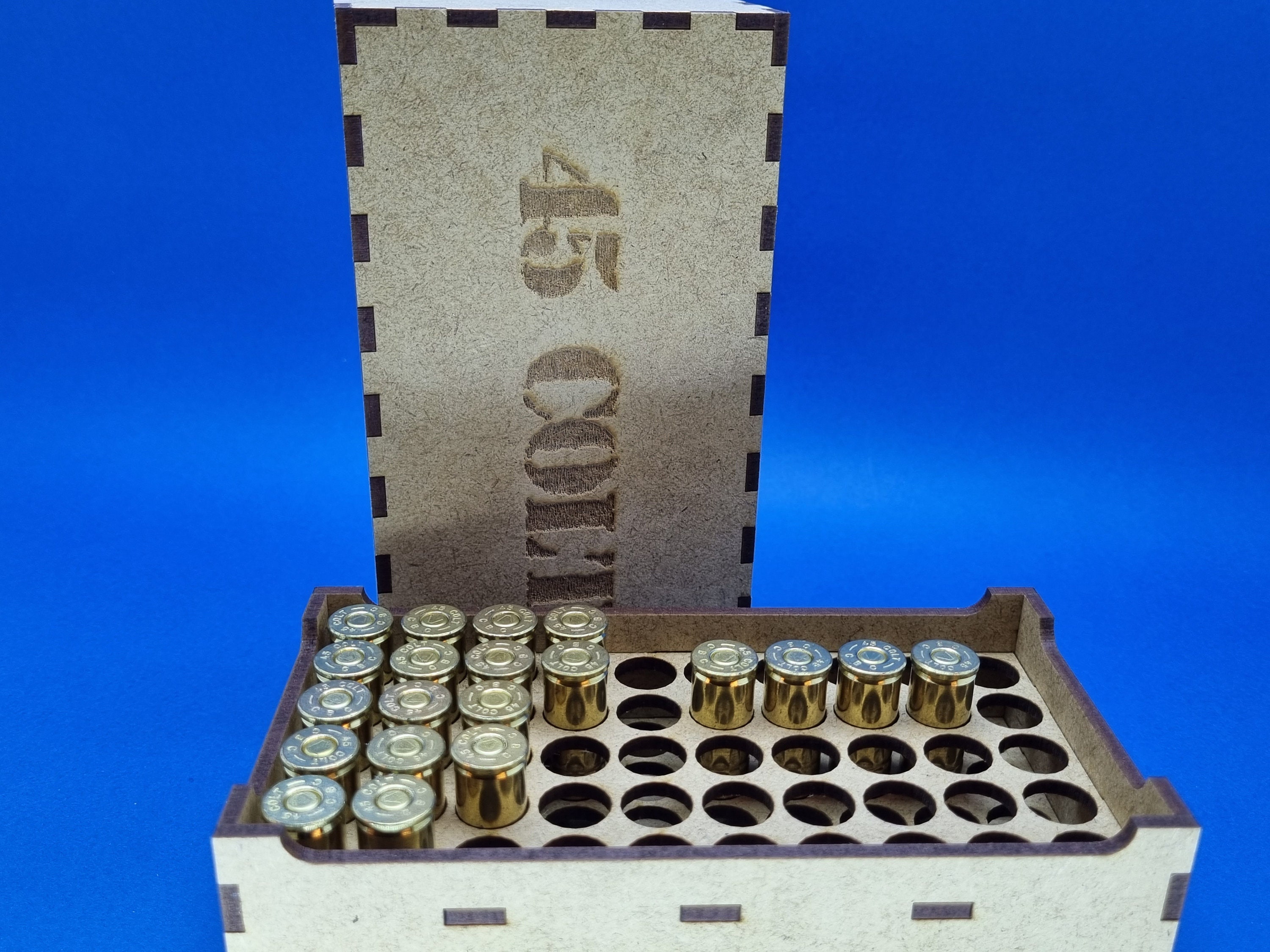 45 COLT Ammo Ammunition Box Crate - Laser Cut File - for 45 COLT ...