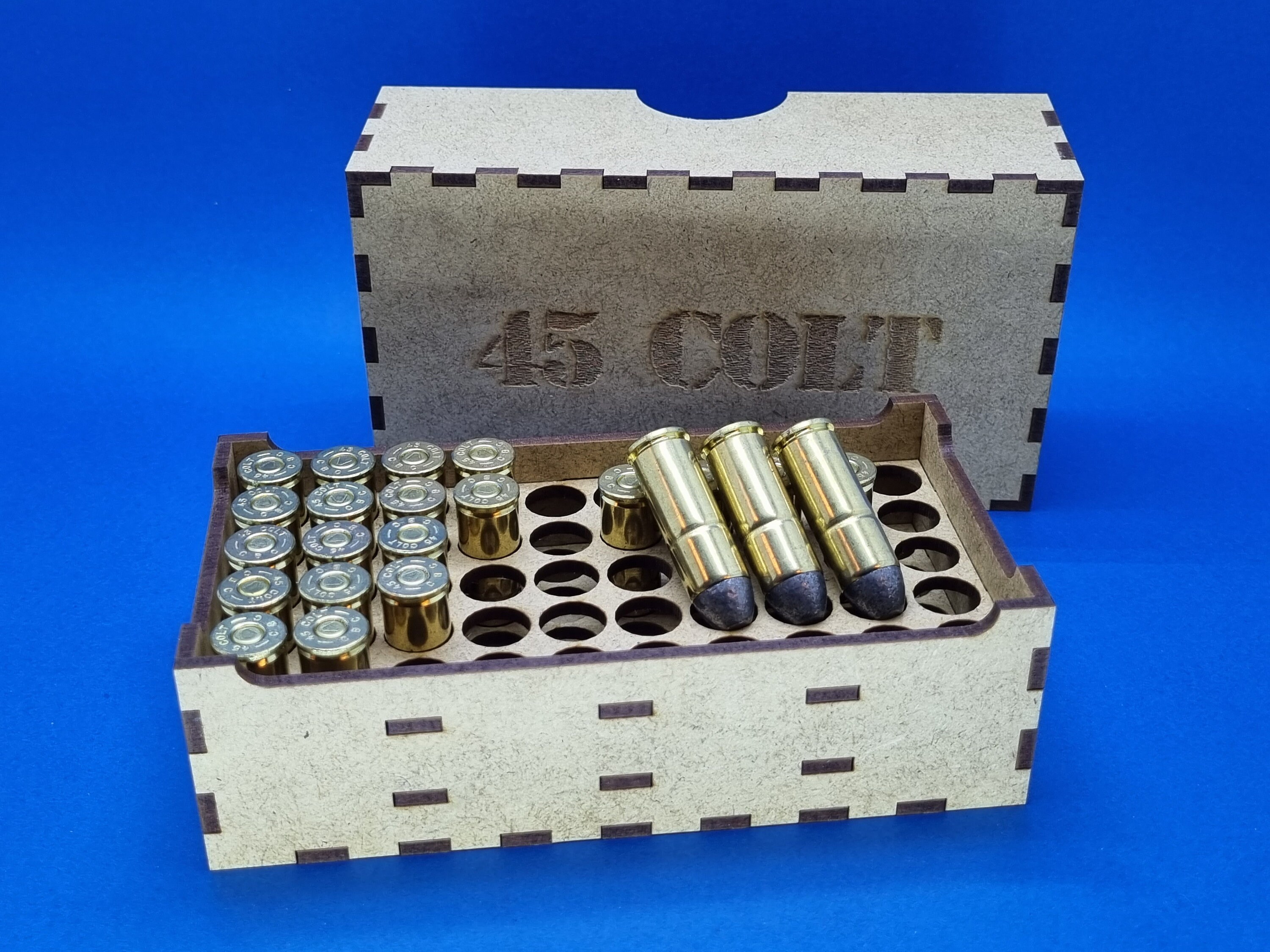 45 COLT Ammo Ammunition Box Crate - Laser Cut File - for 45 COLT ...