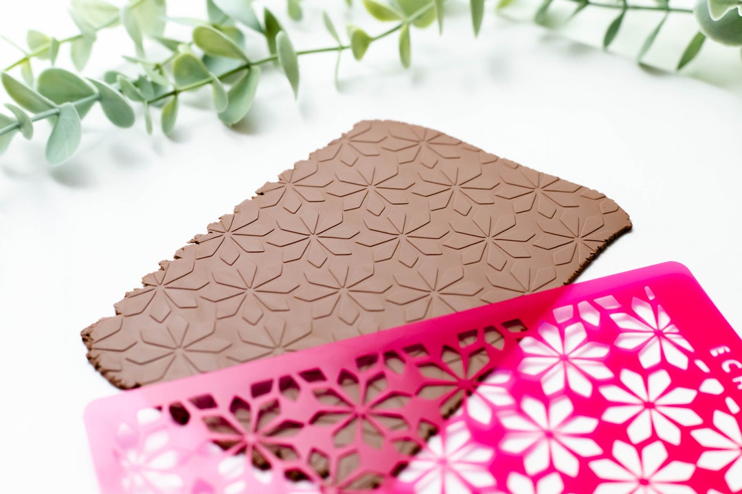Polymer Clay Texture Sheet Embossing Sheet Texture Sheet Geometic ...