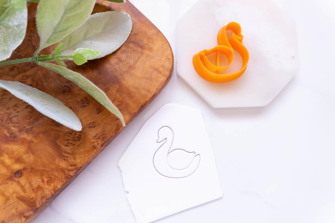 Swan, 3D Printed Clay Cutter, Embossing Clay Cutter, Clay Tools ...