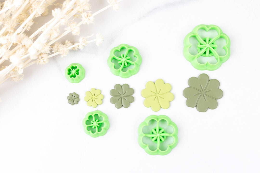 Polymer Clay Cutter, Four Leaf Clover Clay Cutters, 3D Printed Clay ...