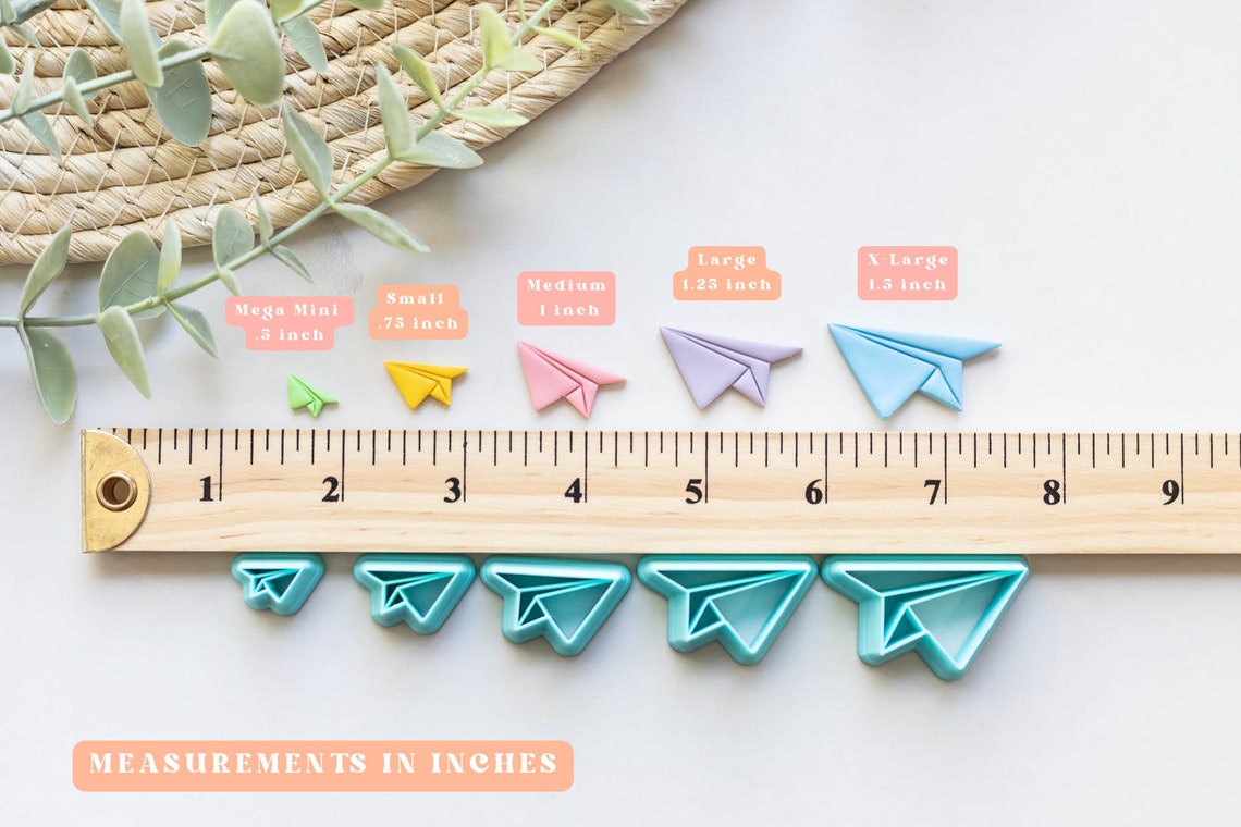 Polymer Clay Cutter, Paper Airplane Shape Clay Cutters, 3D Printed Clay ...