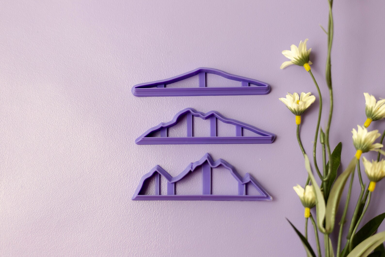 Polymer Clay Cutter, Mountain Landscape Clay Cutters, 3D Printed Clay ...