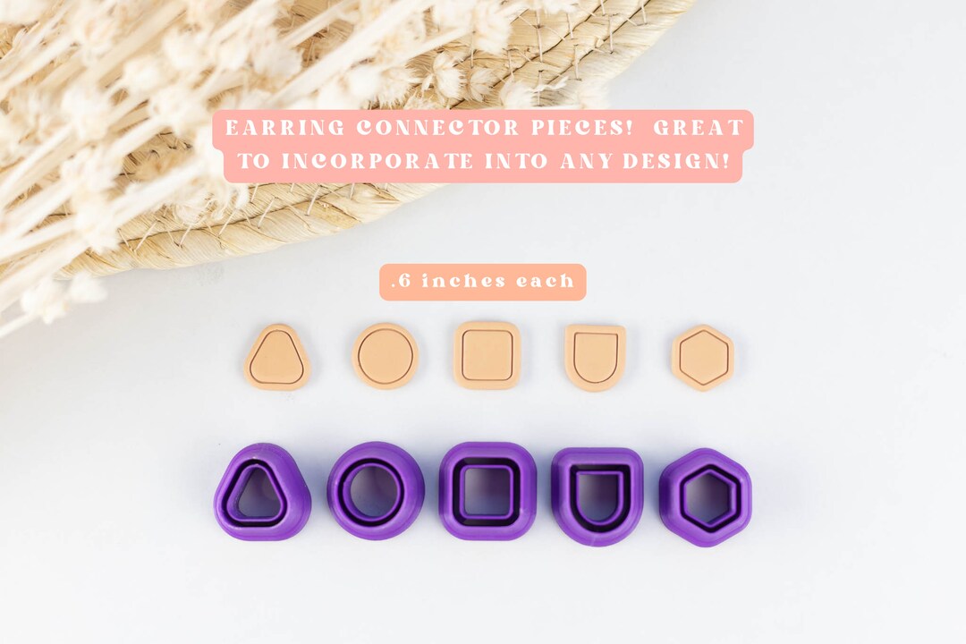 Polymer Clay Cutter, Connector Set Clay Cutters, 3D Printed Clay Cutter ...