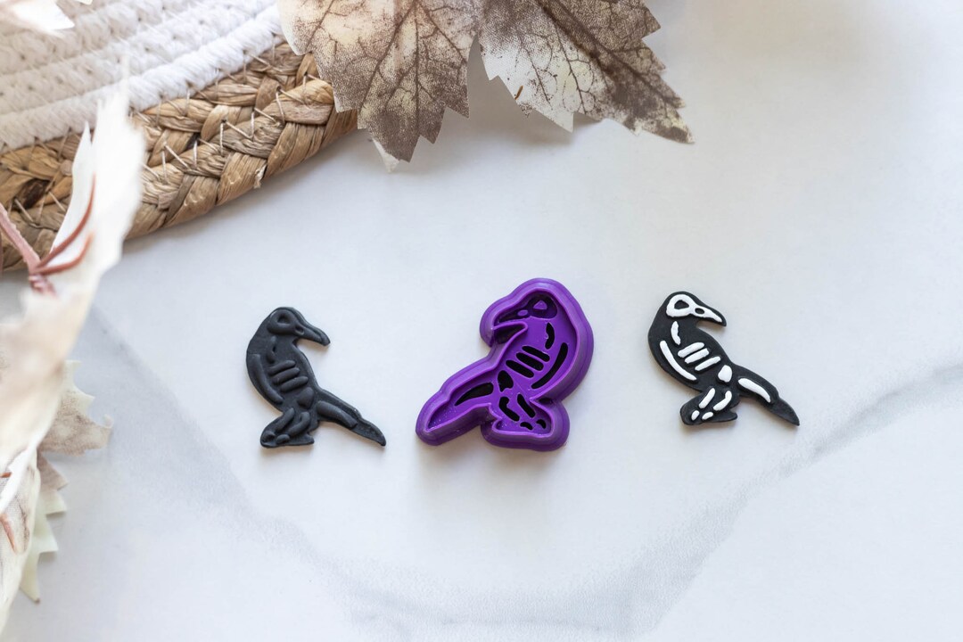 Polymer Clay Cutter, Halloween Raven Clay Cutters, 3D Printed Clay ...