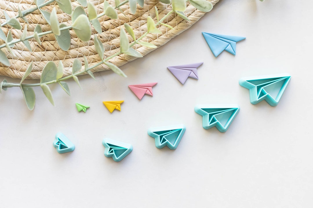 Polymer Clay Cutter, Paper Airplane Shape Clay Cutters, 3D Printed Clay ...