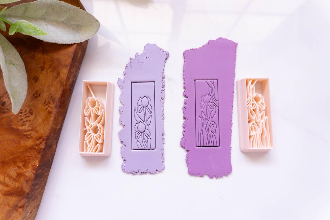 Iris Flowers, 3D Printed Clay Cutter, Embossing Clay Cutter, Clay Tools ...