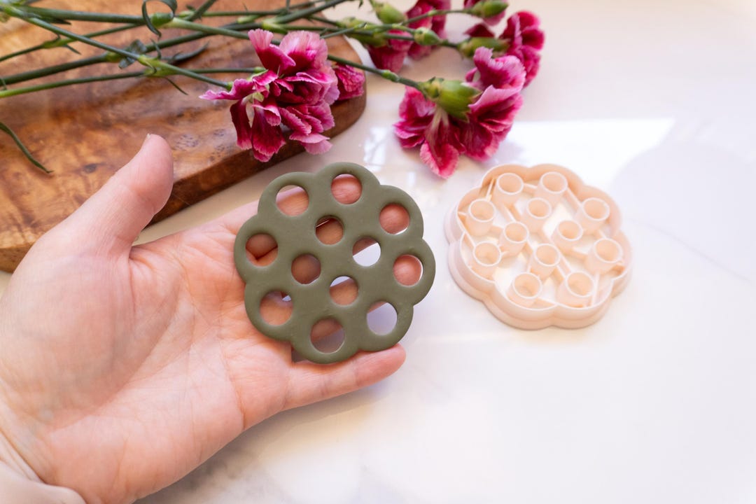 Flower Frog Clay Cutter - 3D Printed Clay Cutter, Clay Tools, Flower ...