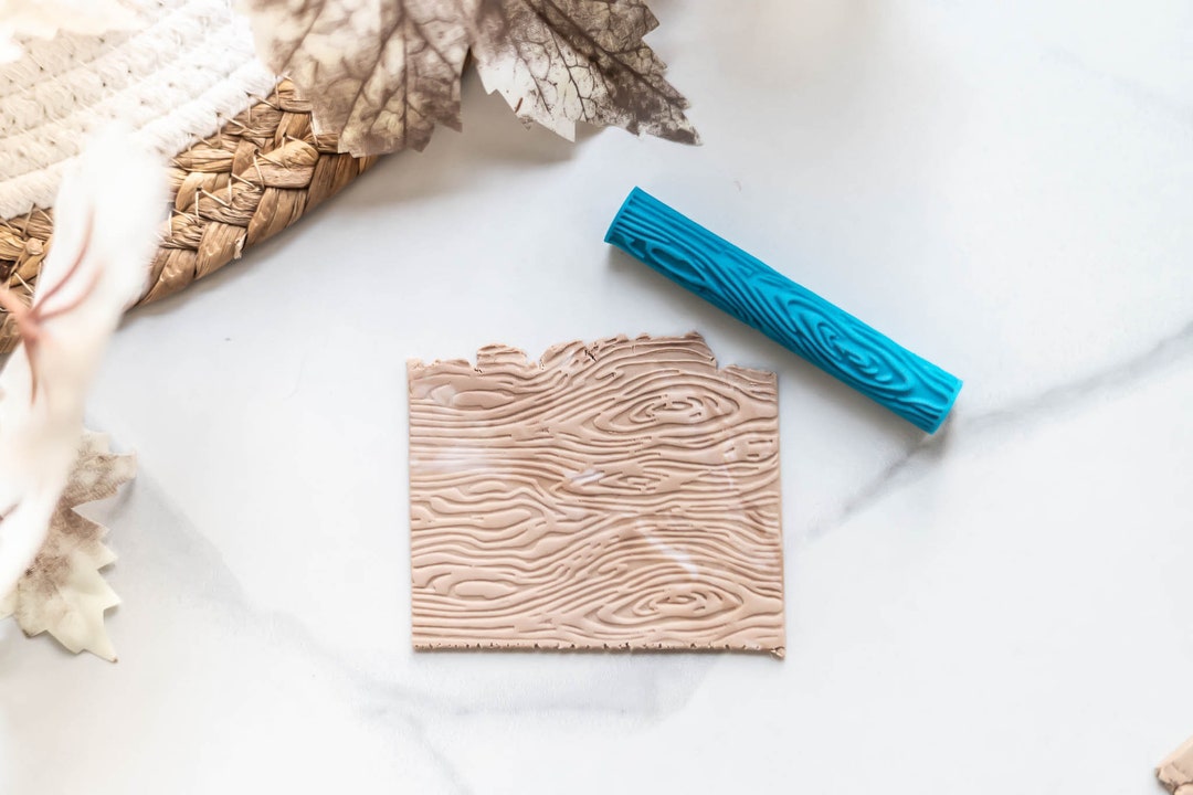 Polymer Clay Roller, Wood Pattern Roller, Embossing Clay Roller, Wood ...
