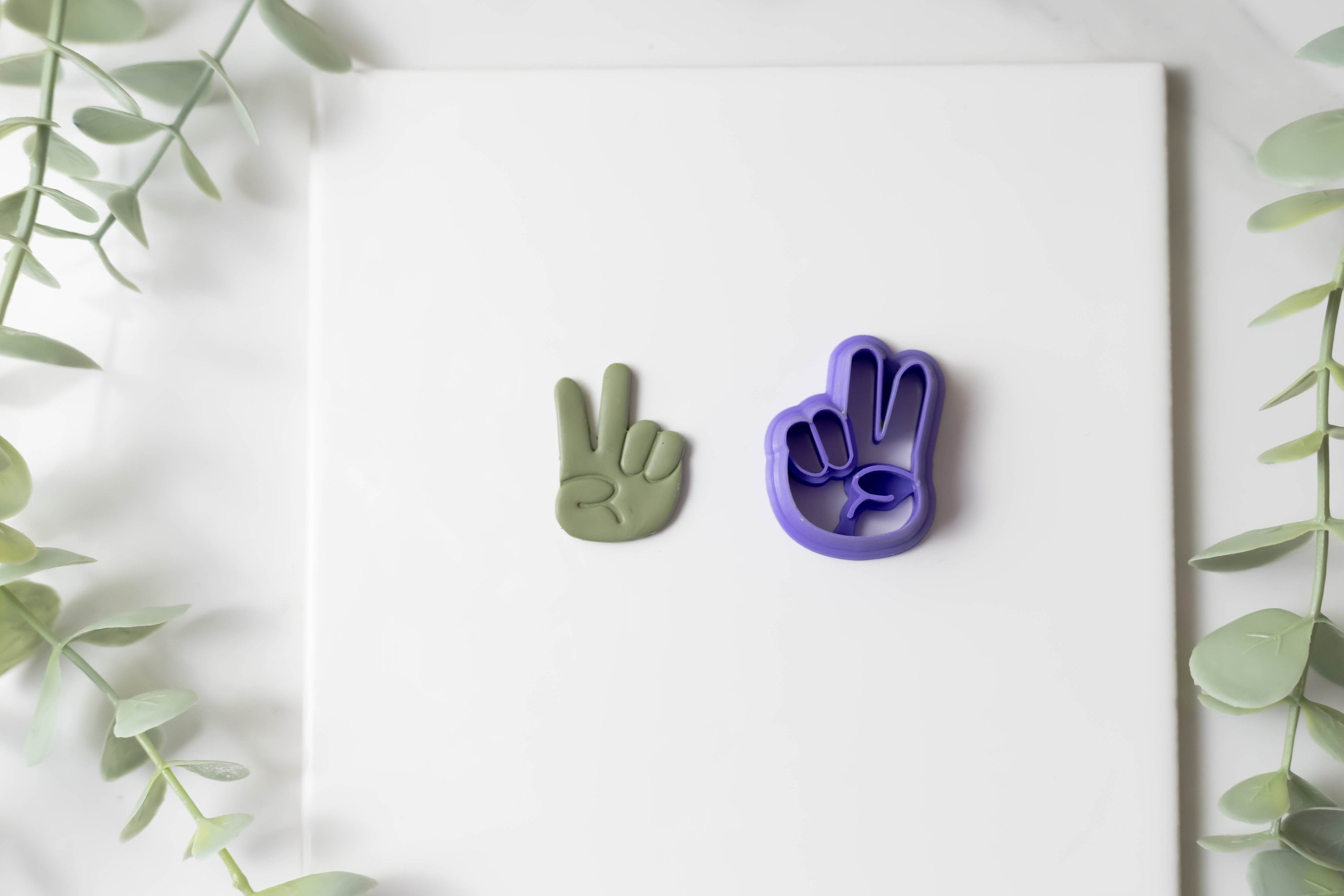 Polymer Clay Cutter Hand Peace Sign Clay Cutter 3D Printed - Etsy