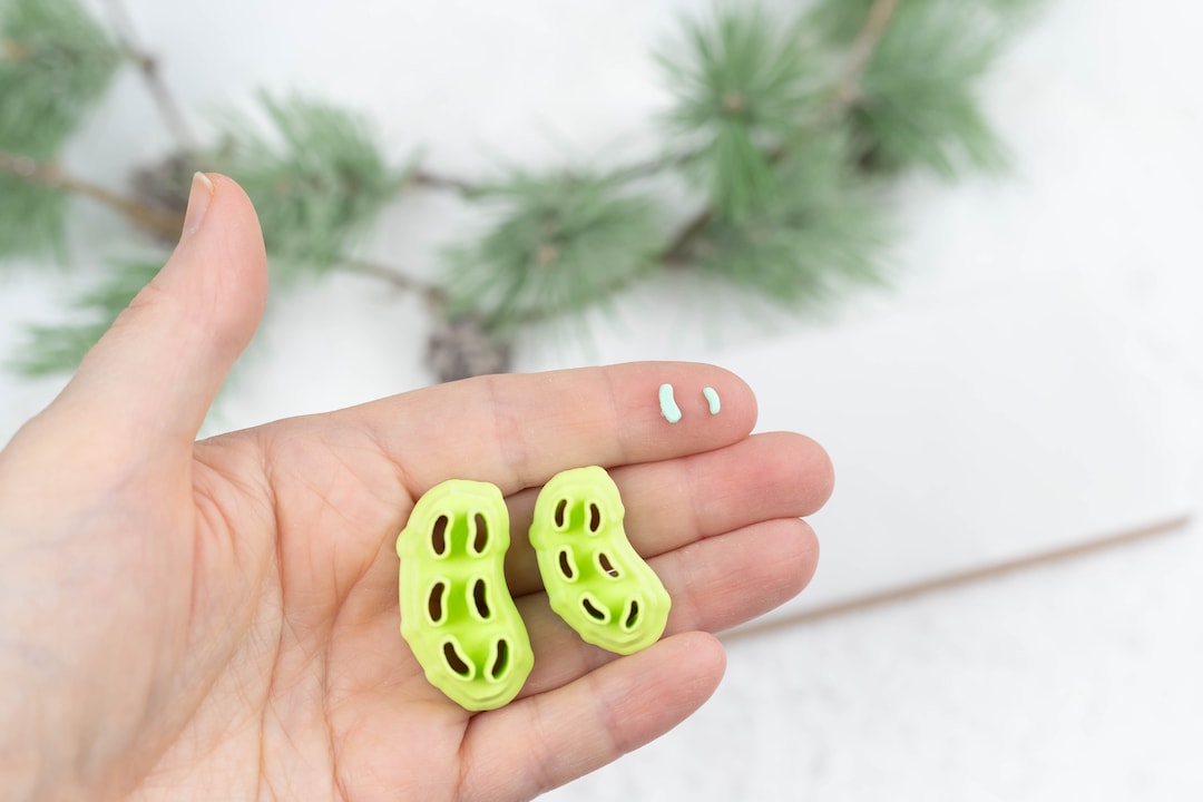 Polymer Clay Cutter, Christmas Clay Cutters, Christmas Pickle, Pickle ...