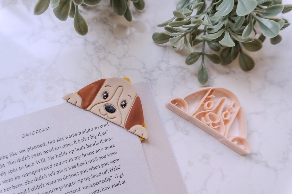Animal Corner Bookmark Clay Cutters, Book Lover Gift, DIY Personalized ...