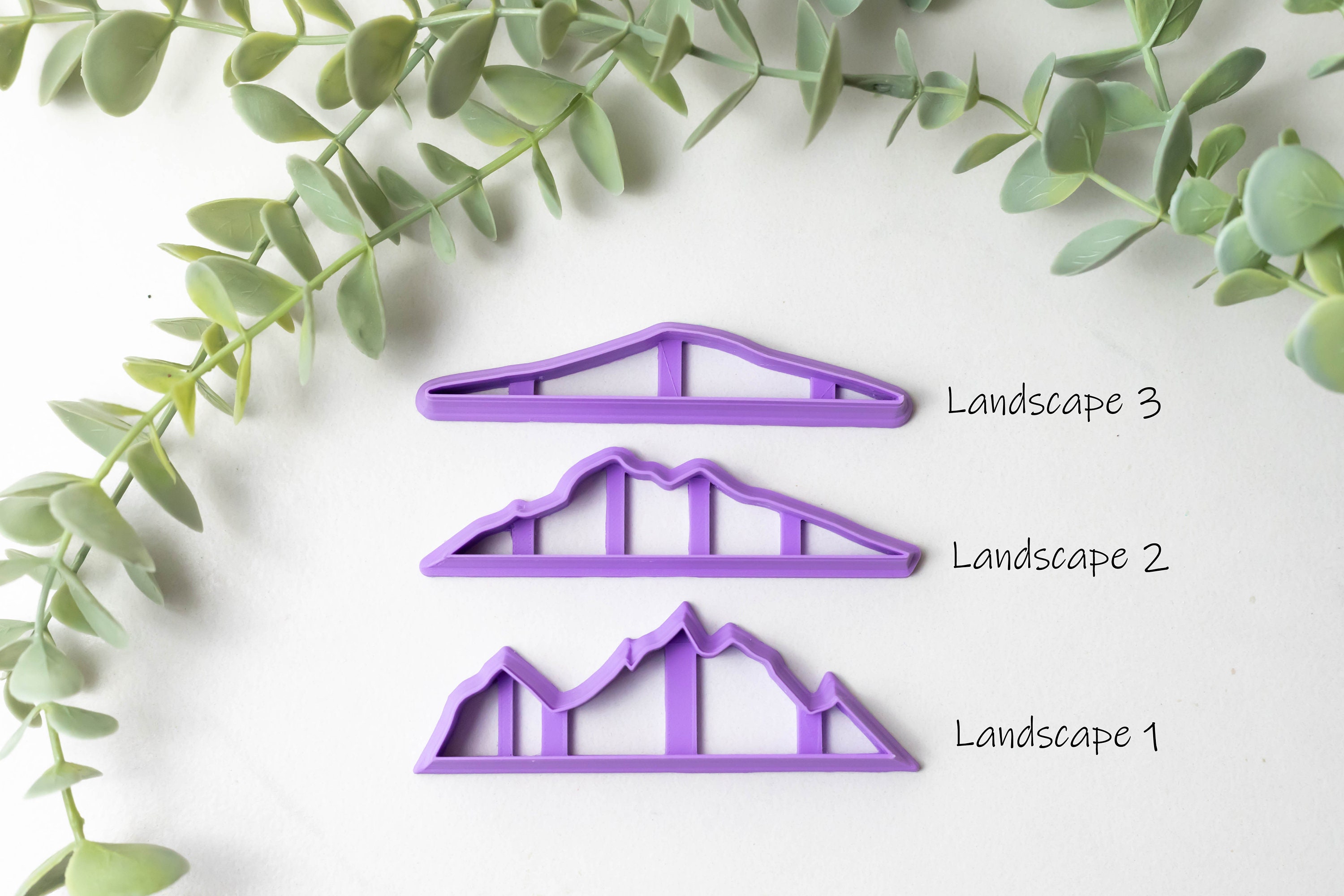 Polymer Clay Cutter, Mountain Landscape Clay Cutters, 3D Printed Clay ...