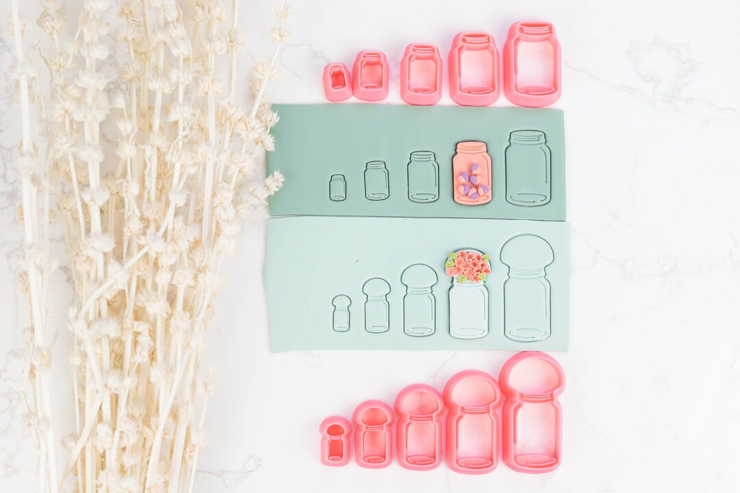 Polymer Clay Cutter, Mason Jar Clay Cutters, Valentines, 3D Printed ...