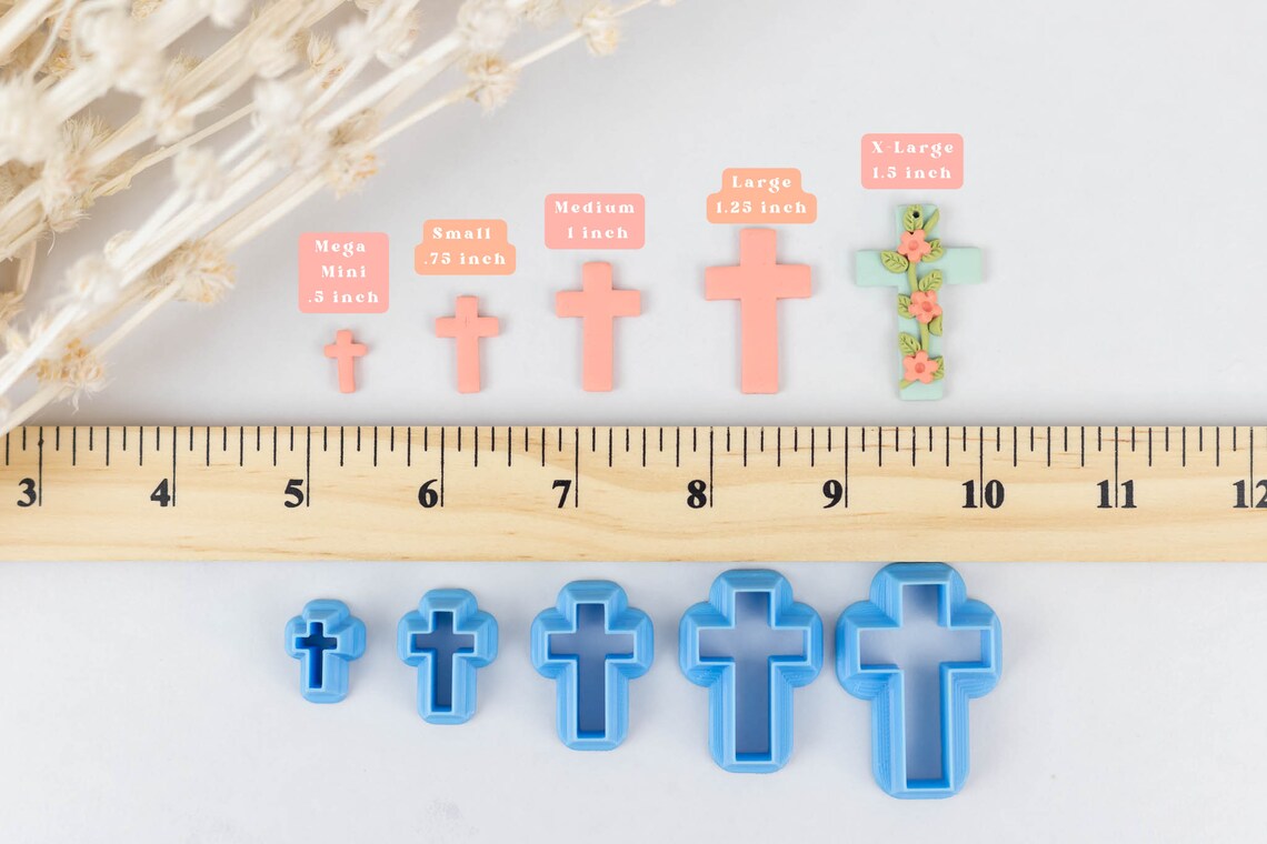 Polymer Clay Cutter, Easter Cross Clay Cutters, 3D Printed Clay Cutter ...