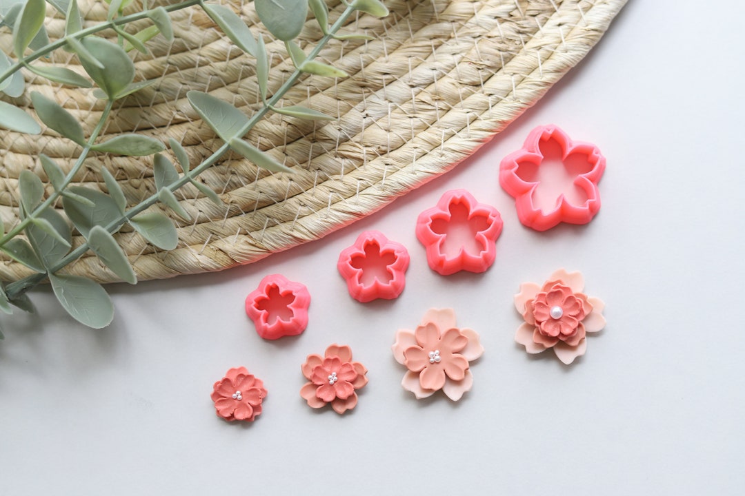 Polymer Clay Cutter, Cherry Blossom Clay Cutters, 3D Printed Clay ...