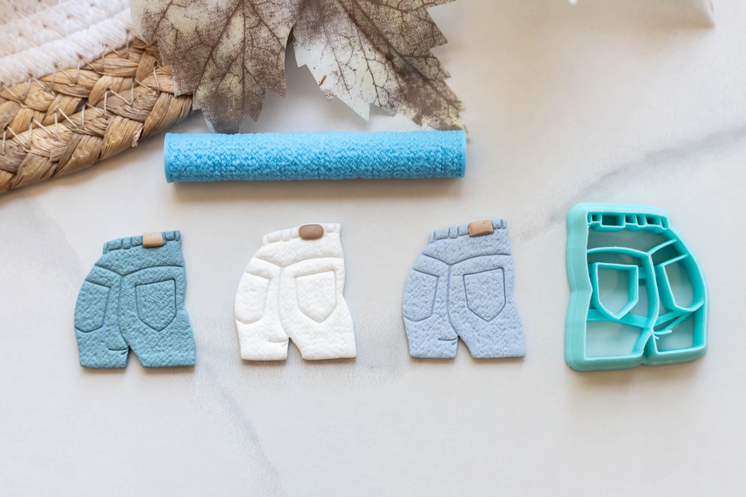 Polymer Clay Roller, Jeans Pattern Roller, Embossing Clay Roller, Jeans ...