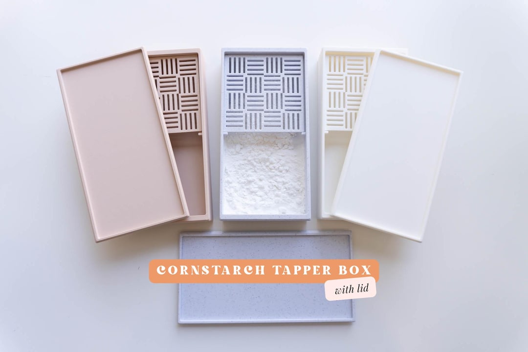 Cornstarch Tapper Box - Cornstarch Container for Polymer Clay Artists ...