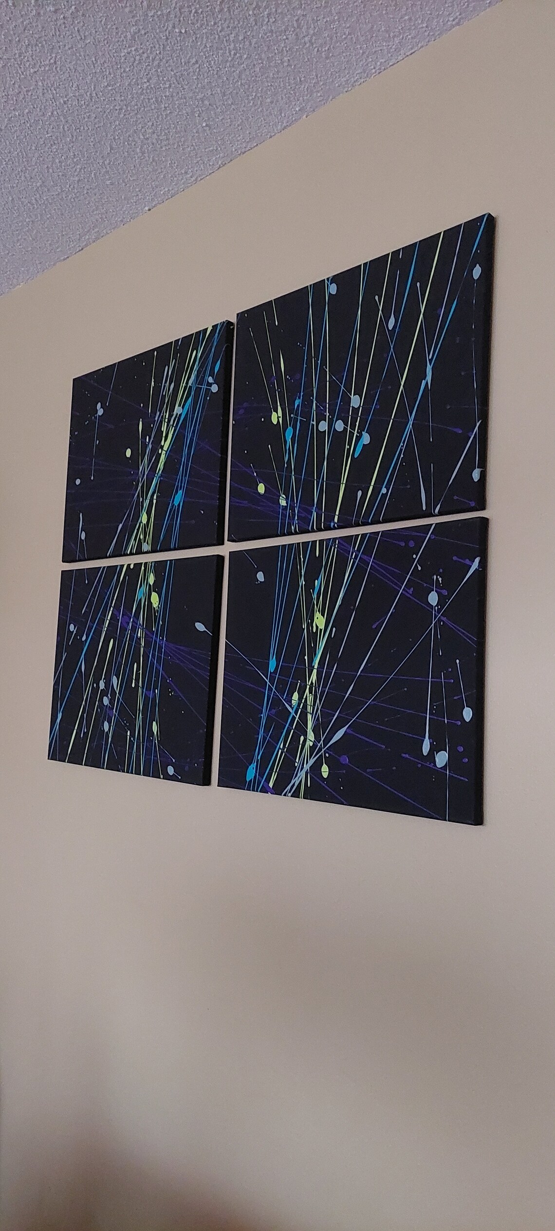Pendulum Quad Canvas Painting - Etsy