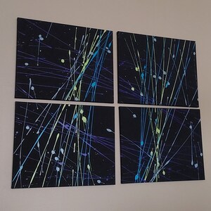 Pendulum Quad Canvas Painting - Etsy