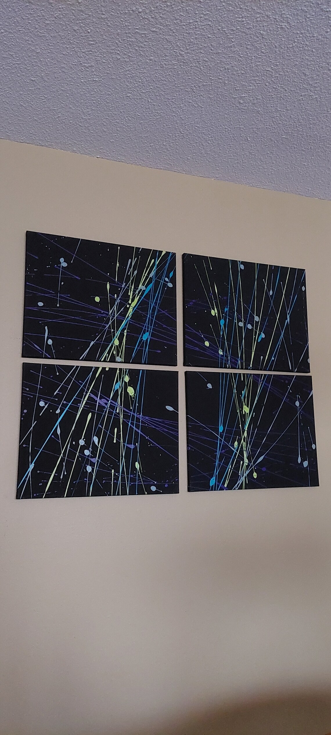 Pendulum Quad Canvas Painting - Etsy