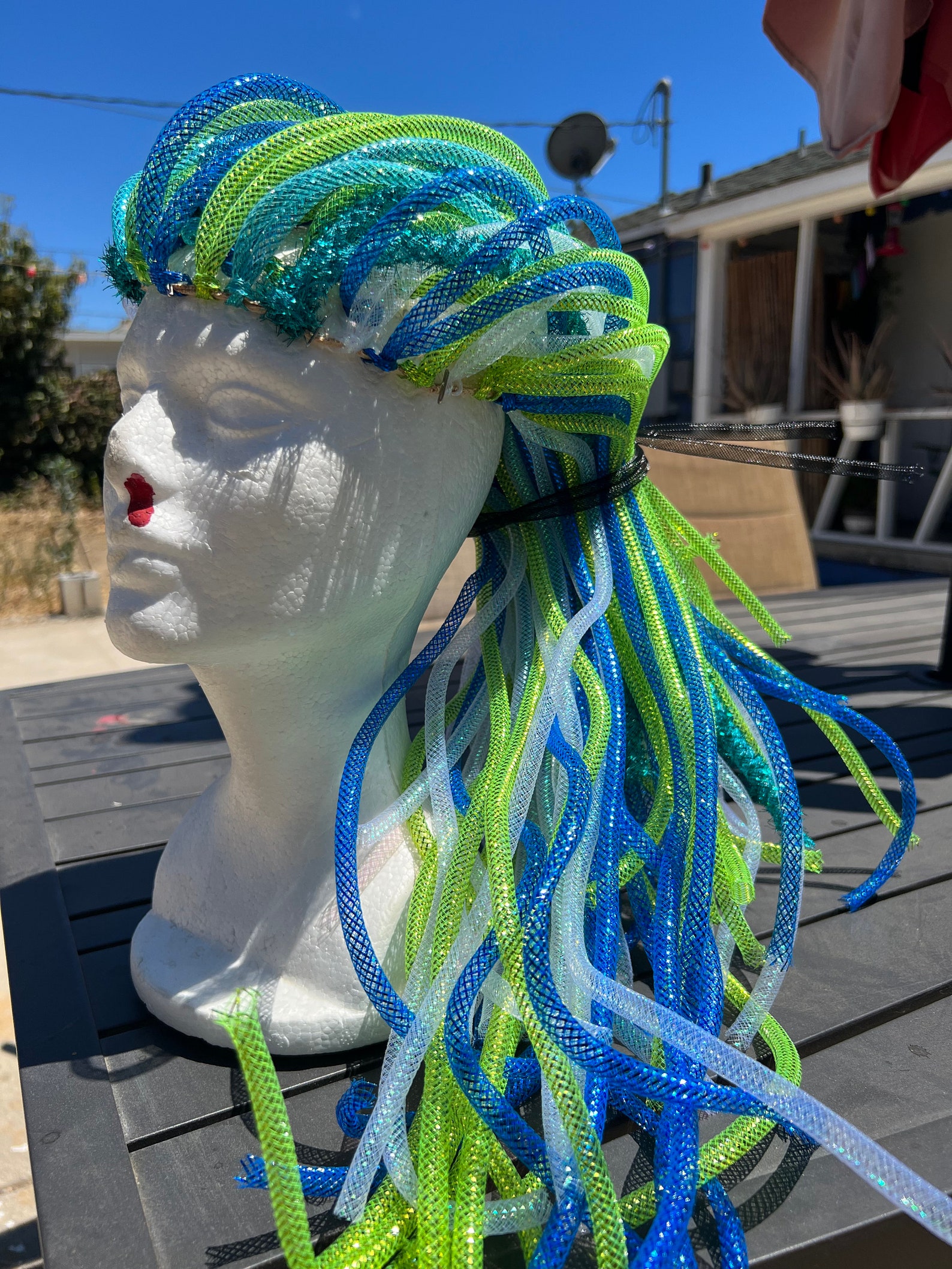 Cyberlox Wig Commission Cyberpunk Edc Rave Space Alien - Etsy