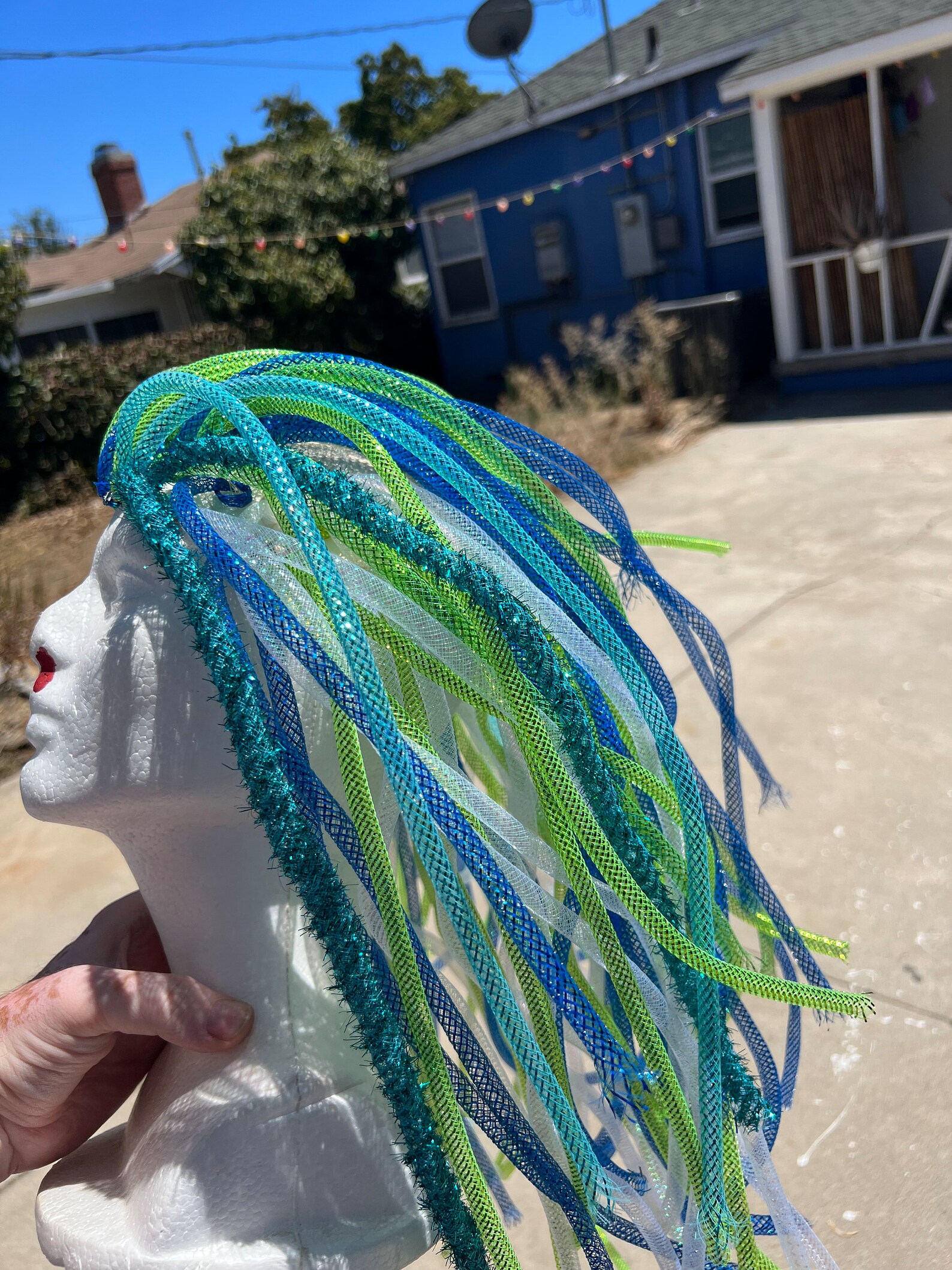 Cyberlox Wig Commission Cyberpunk Edc Rave Space Alien - Etsy
