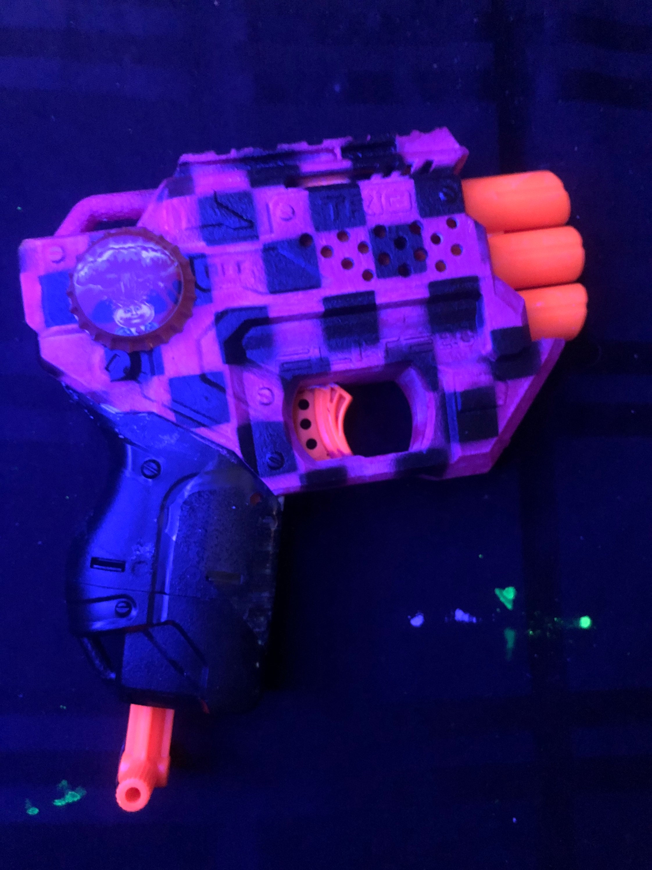 Nerf Cyberpunk Sidearms Trio Elite 2.0 UV Neon Black Light | Etsy