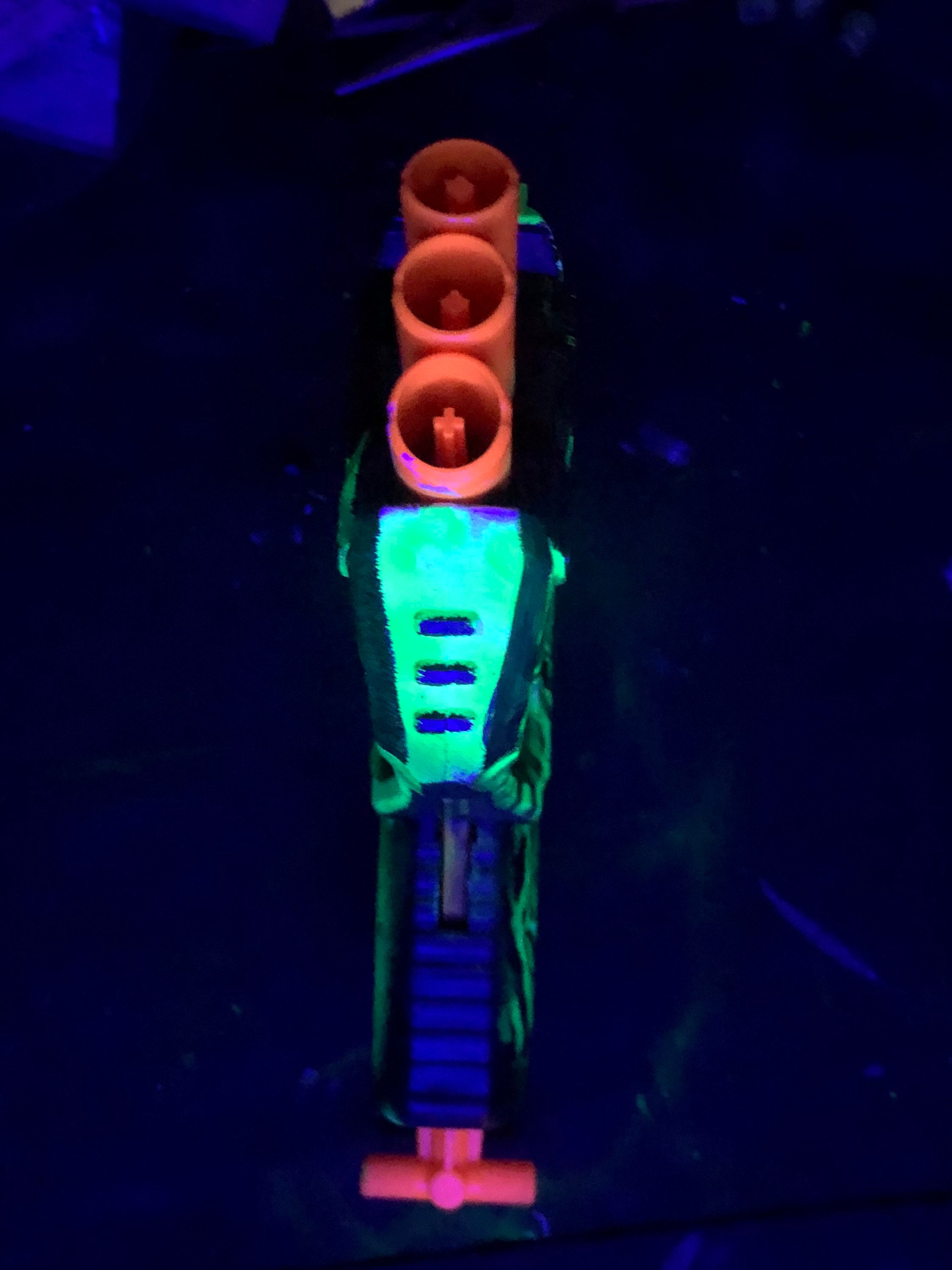 Nerf Cyberpunk Sidearms Trio Elite 2.0 UV Neon Black Light | Etsy