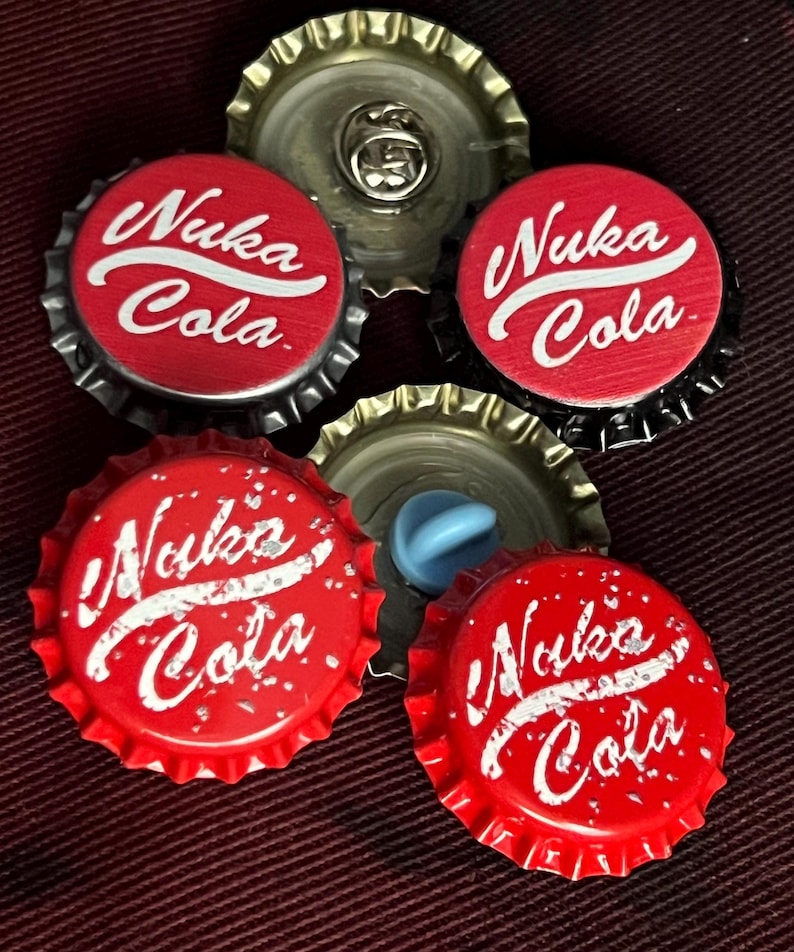 Nuka Cola Bottle Cap Pin, Fallout, 3 Styles - Etsy
